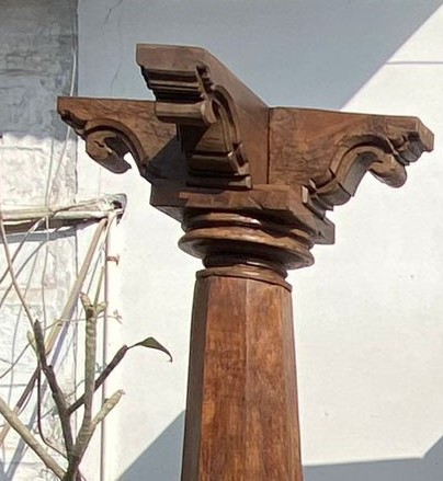 92.5″ Large Indian Old Jack Wood Chettinad Pillars | Wooden Traditional ...